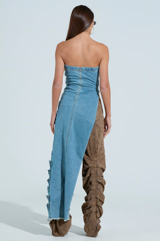 ESSIE DENIM LONG CORSET – AKIRA