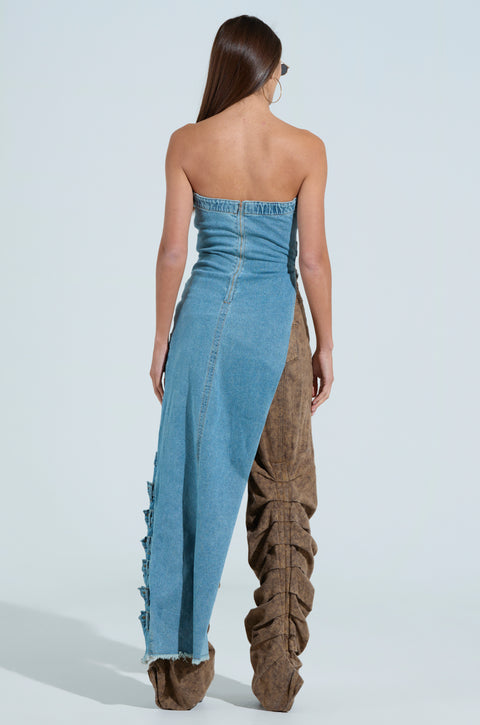 ESSIE DENIM LONG CORSET – AKIRA