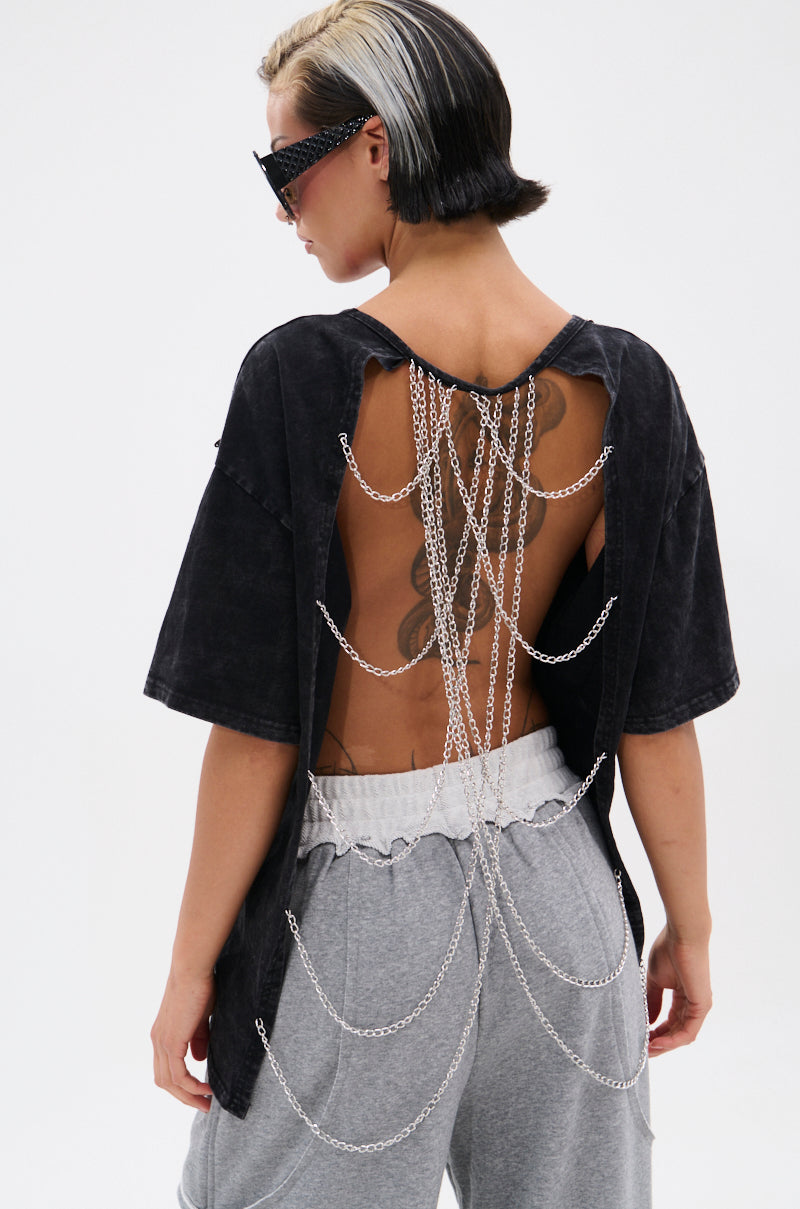 GOTH BAE OVERSIZED DISTRESSED TEE – AKIRA