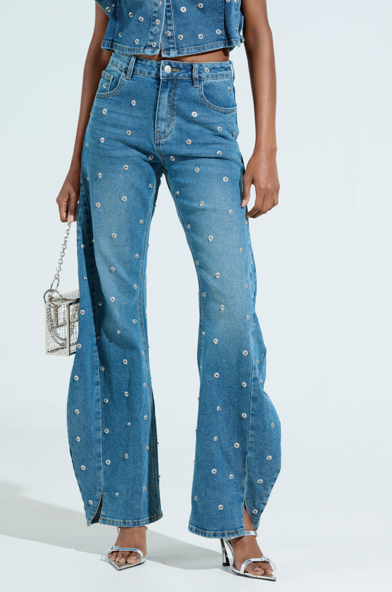 UNBUTTONED AND UNBOTHERED HARDWARE DENIM PANT – AKIRA