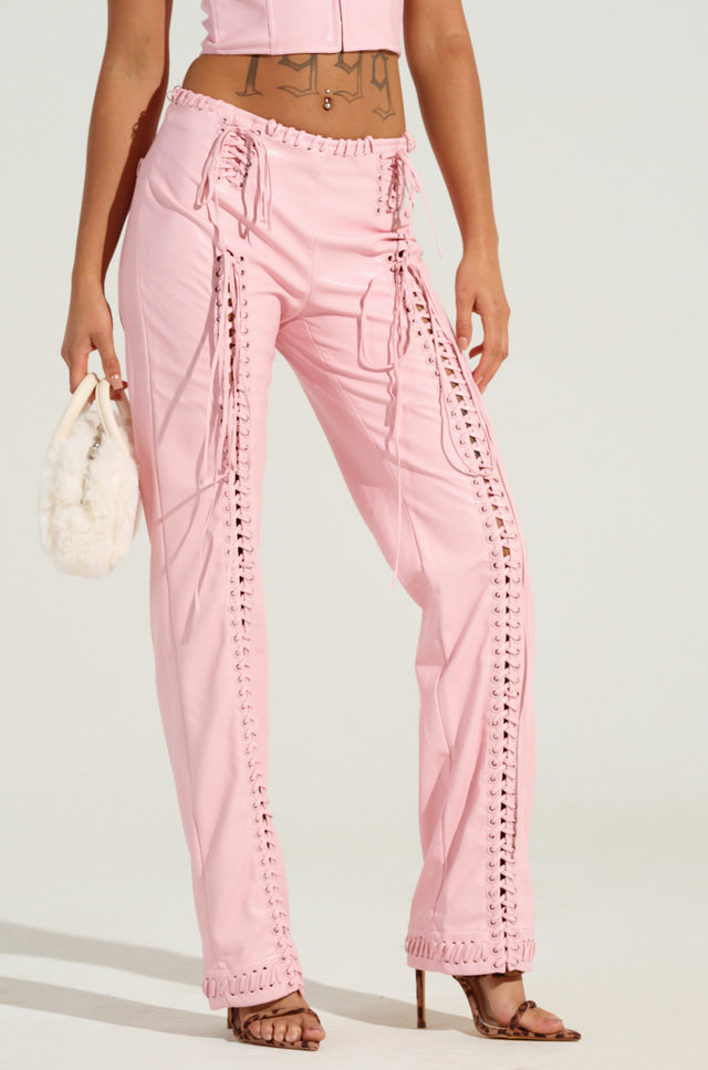 FLASHING LIGHTS FAUX LEATHER PANT – AKIRA