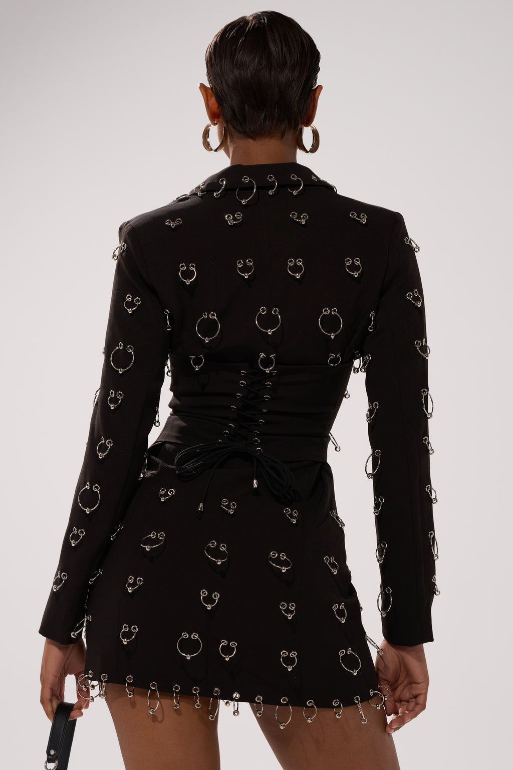 ALL OVER PIERCING BLAZER DRESS – AKIRA