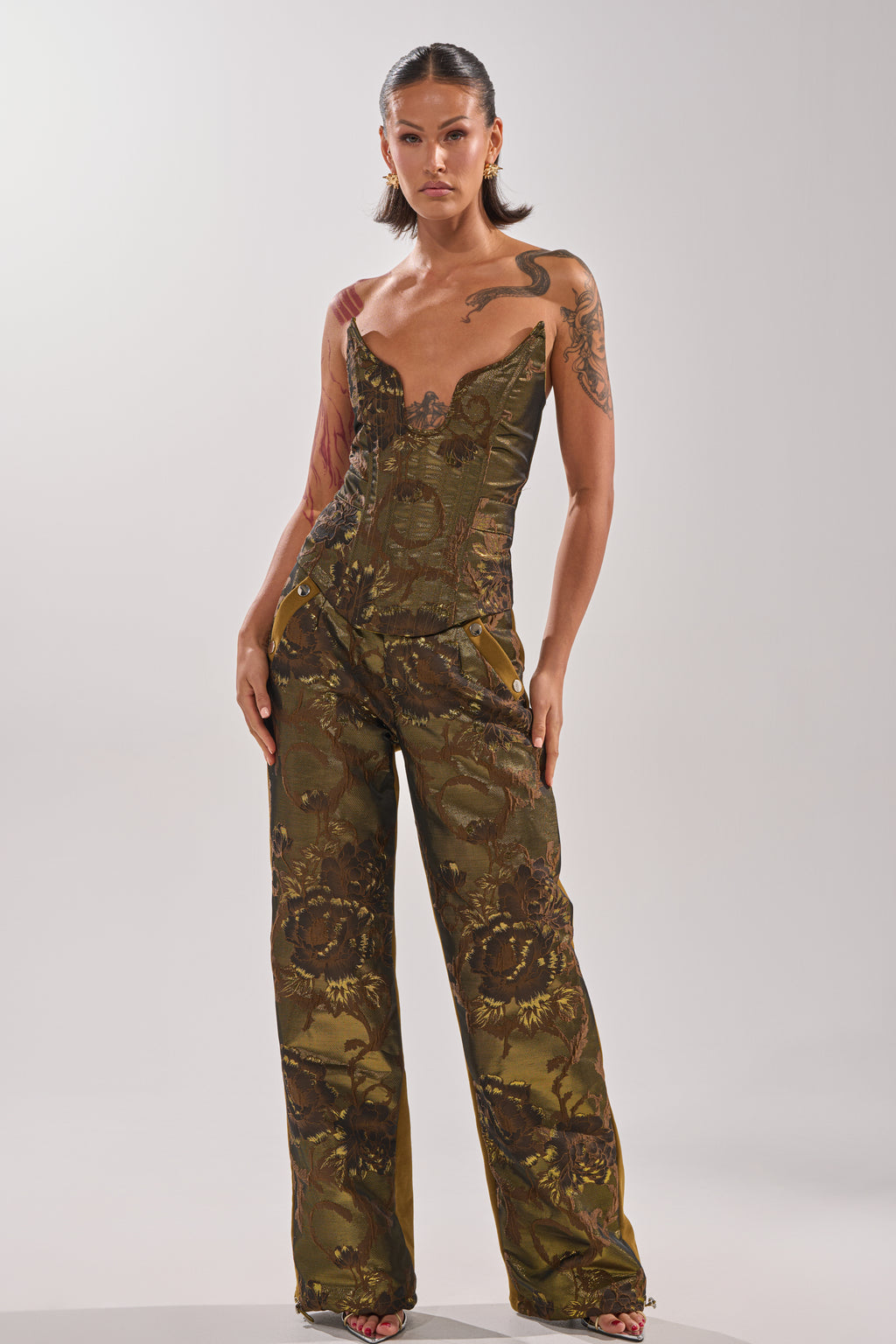 SHIGO BROCADE CORSET – AKIRA