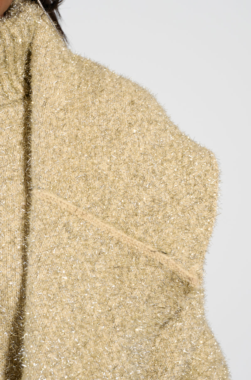 FELT A SPARK KNIT GLITTER CARDIGAN – AKIRA