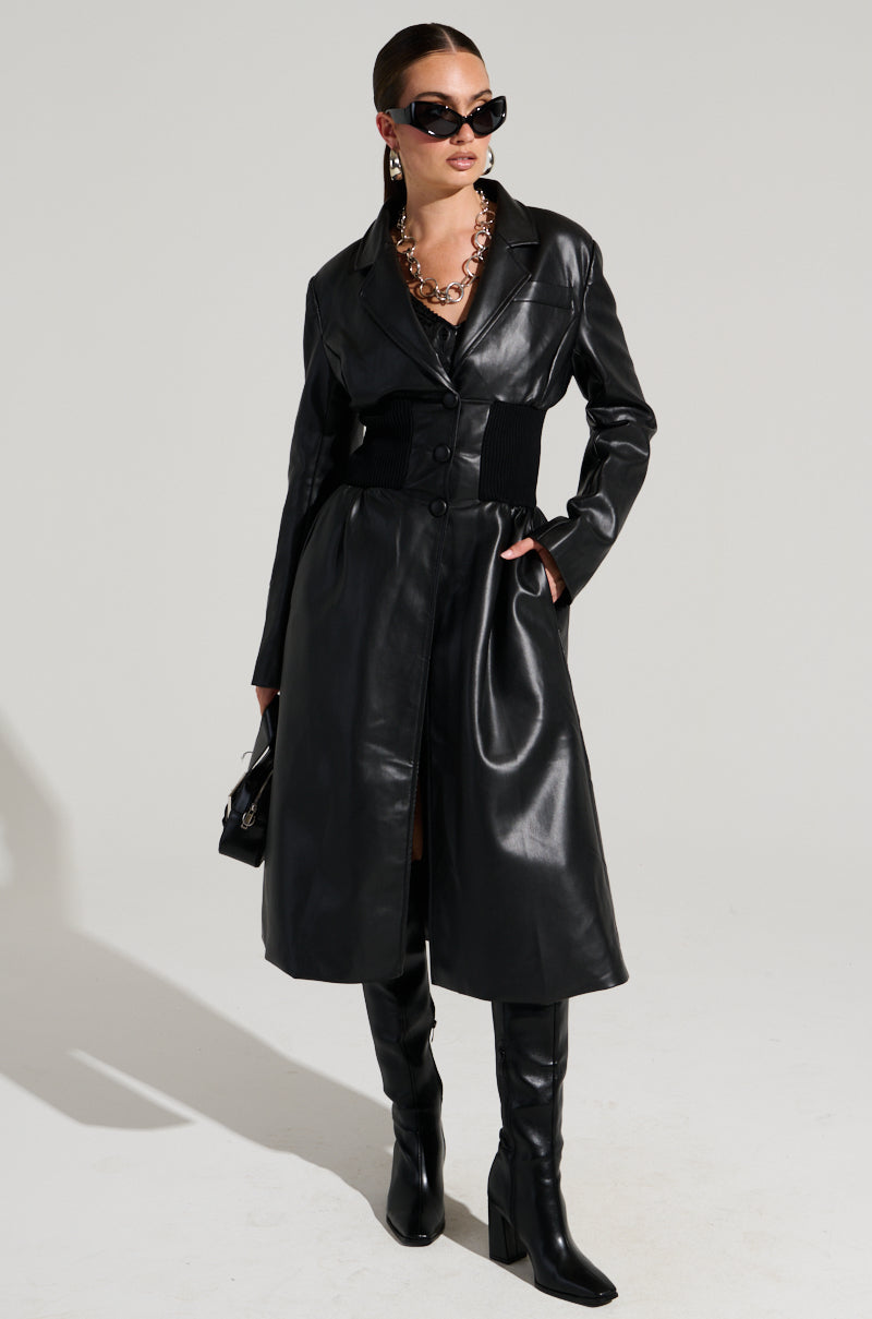 SITTING PRETTY FITTED TRENCH – AKIRA