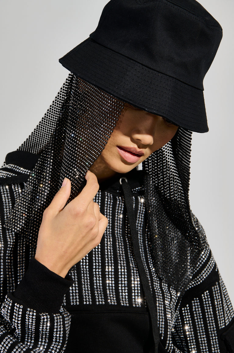 STRAIGHT DRIPPIN BUCKET HAT IN BLACK – AKIRA