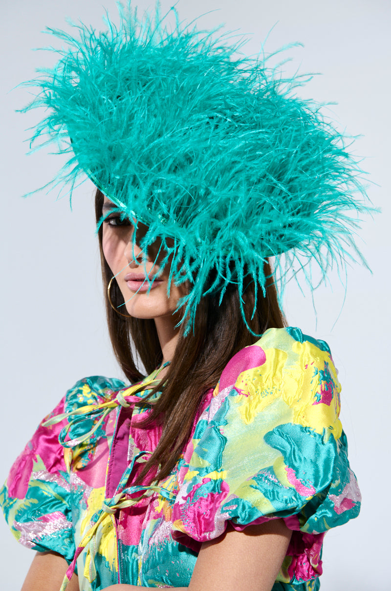 ULTIMATE VIBES OSTRICH FEATHER HAT – AKIRA