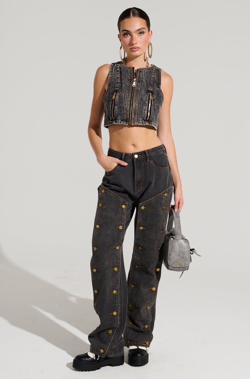 UNBUTTON ME DENIM JEANS – AKIRA