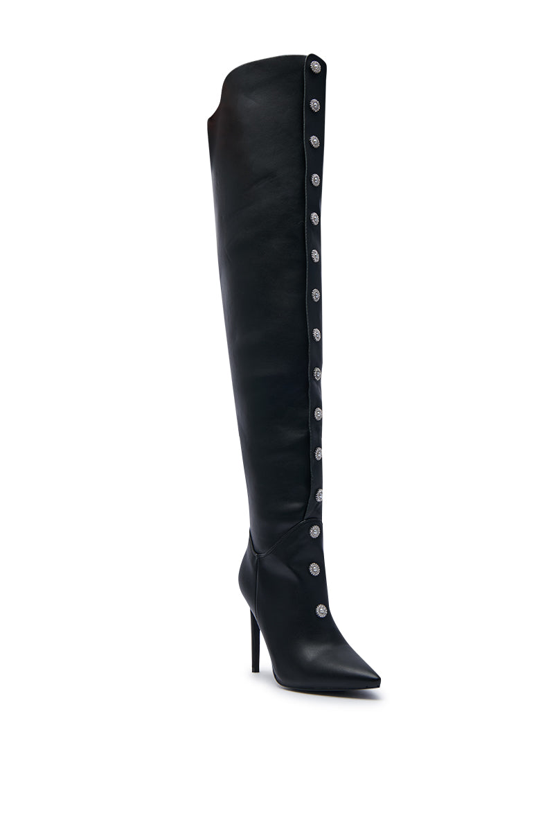 AZALEA WANG ALETTA BLACK EMBELLISHED STILETTO BOOT – AKIRA