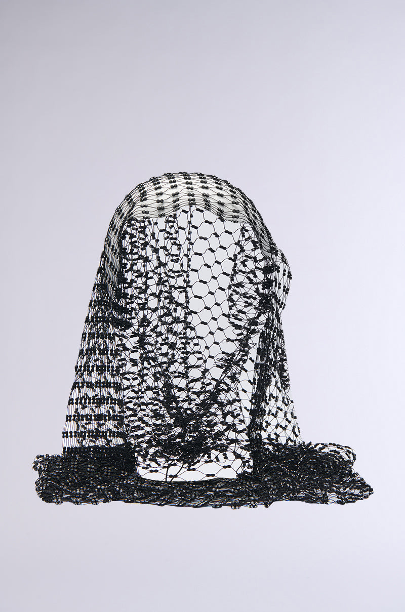 TOP TIER RHINESTONE MESH HOOD – AKIRA