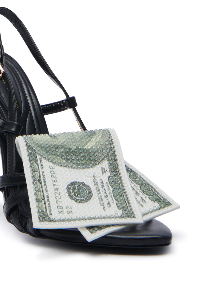 AZALEA WANG BENJAMINS BLACK STILETTO SANDAL – AKIRA