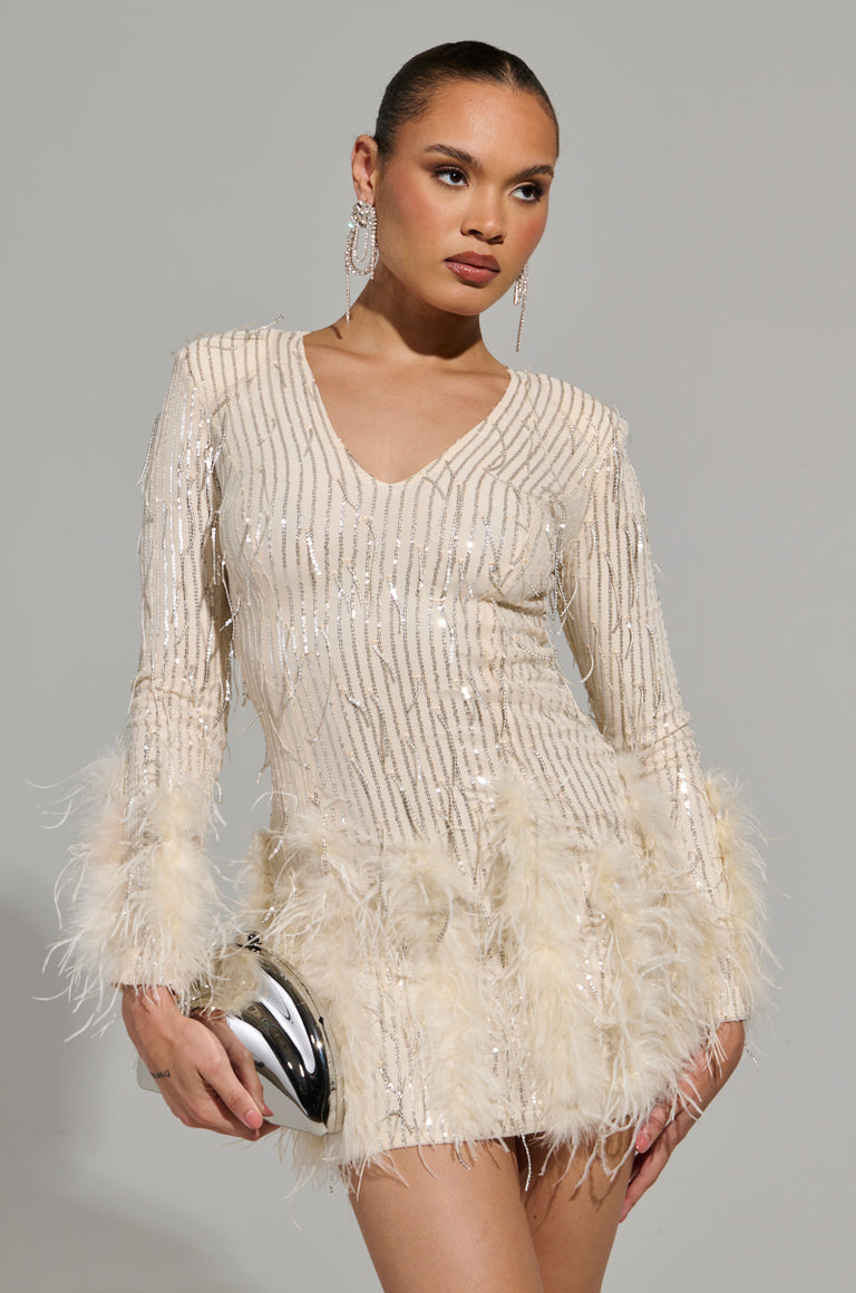 PRINCESS GENOVIA LONG SLEEVE MINI DRESS – AKIRA