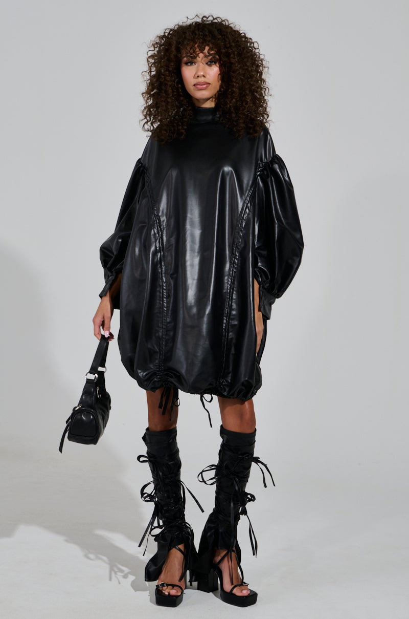 I NEED SOME SPACE PU MINI DRESS – AKIRA