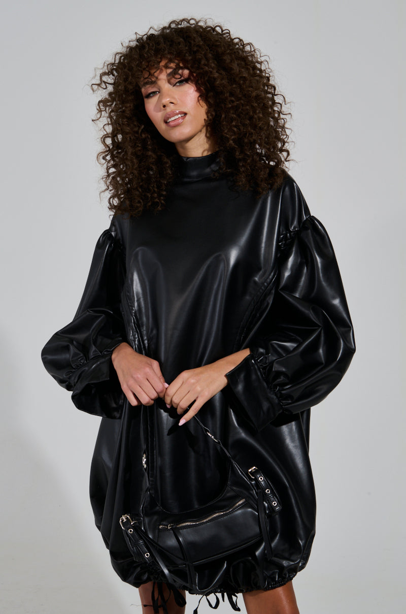 I NEED SOME SPACE PU MINI DRESS – AKIRA