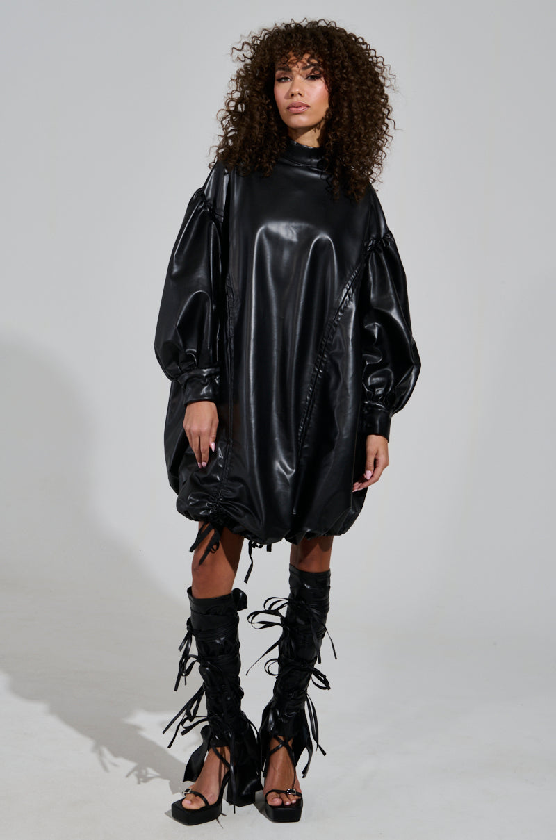 I NEED SOME SPACE PU MINI DRESS – AKIRA