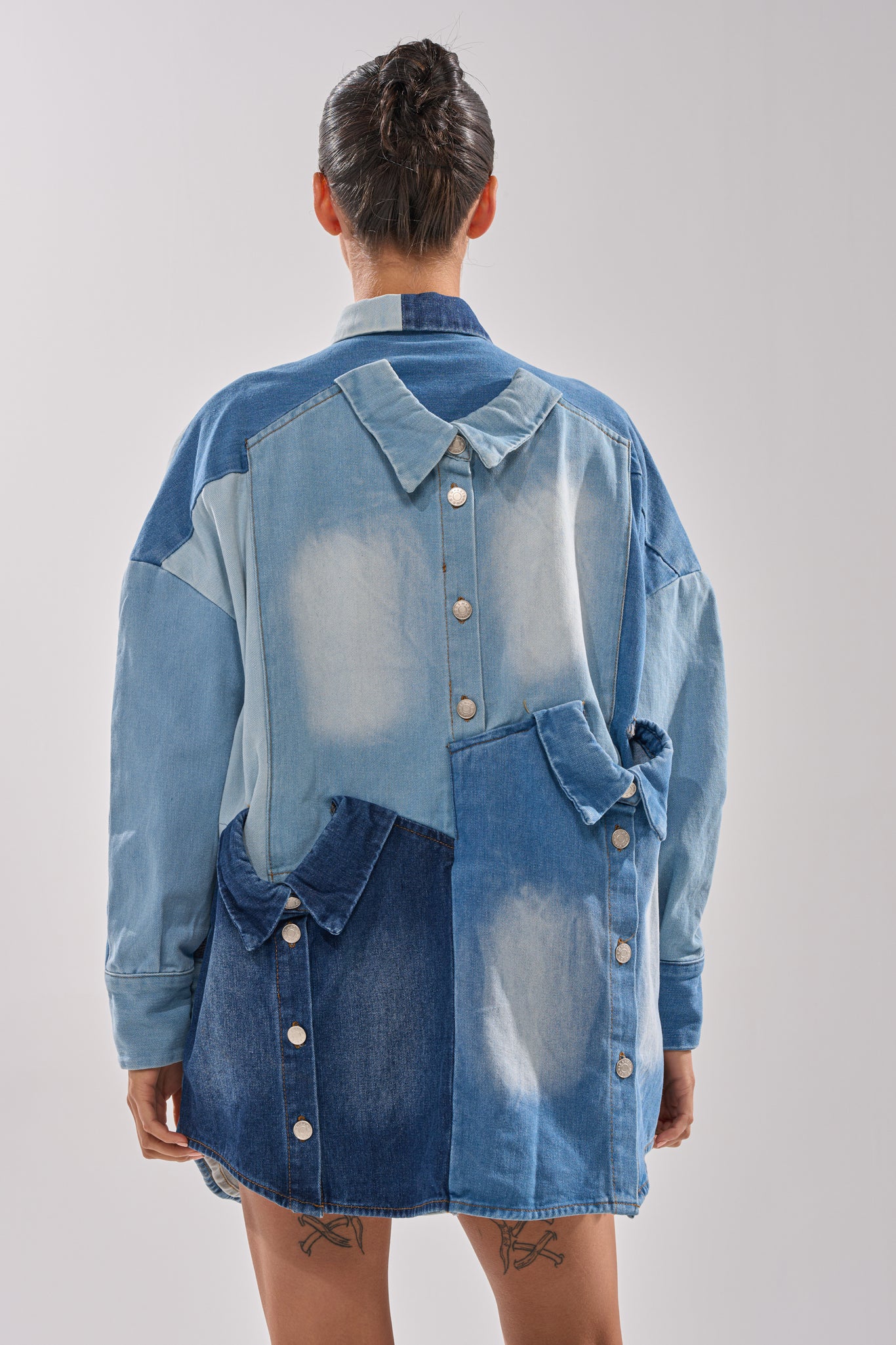MONDAY BLUES DENIM MINI DRESS – AKIRA