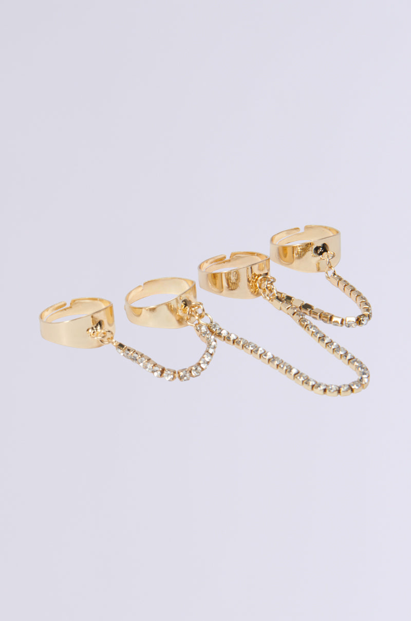 STAY CONNECTED BLING RING SET – AKIRA