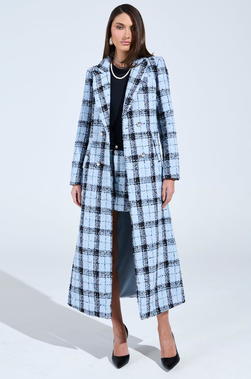SMOOTH TRANSITION TWEED TRENCH – AKIRA