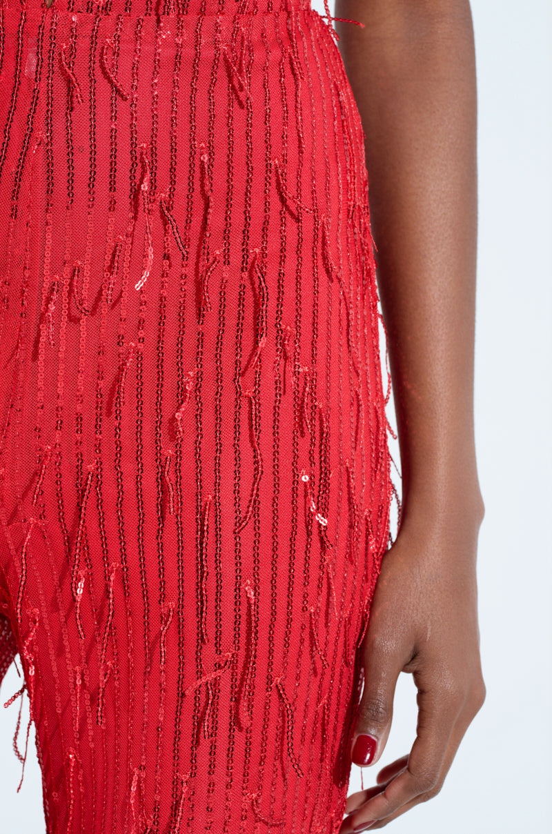 SHE'S SO CANDID MESH FEATHER EMBELLISHED JUMPSUIT – AKIRA