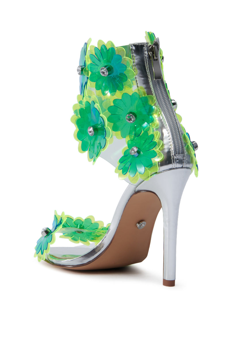 AZALEA WANG KAYDE GREEN STILETTO SANDAL – AKIRA
