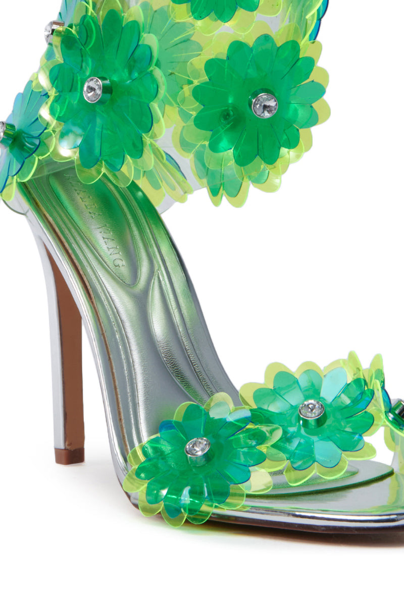 AZALEA WANG KAYDE GREEN STILETTO SANDAL – AKIRA