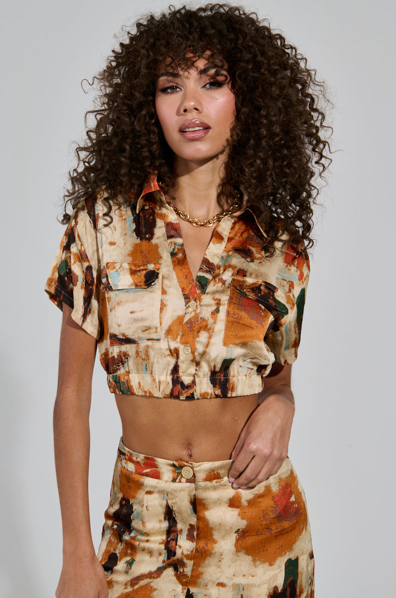 CRAZY PAIN BUTTON DOWN TOP – AKIRA
