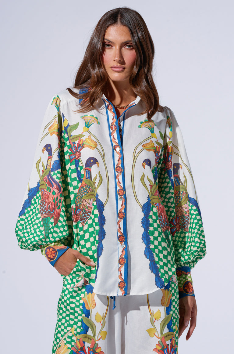 WALK THIS WAY PRINTED TOP – AKIRA