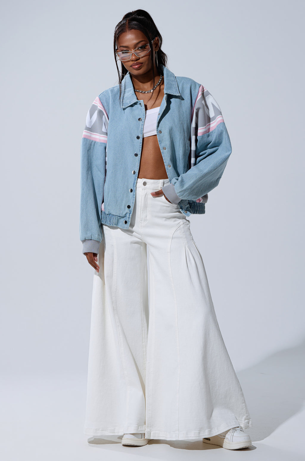GAME TIME DENIM BOMBER – AKIRA