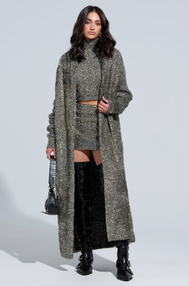 WRAPPED IN GOLD LONG CARDIGAN – AKIRA
