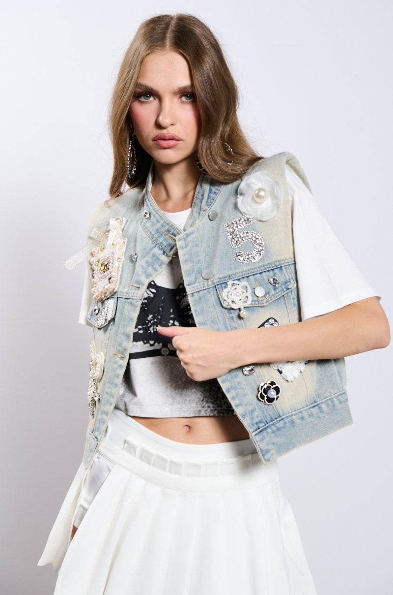 ALL STARS DENIM VEST – AKIRA