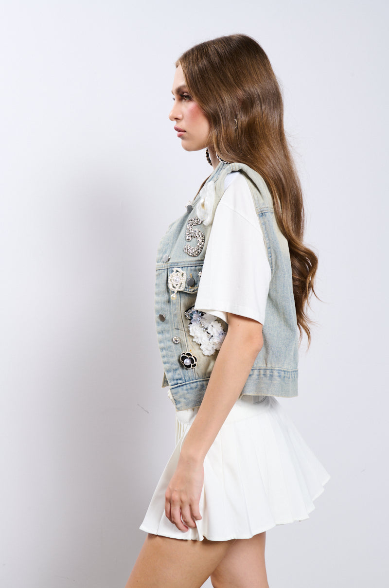 ALL STARS DENIM VEST – AKIRA