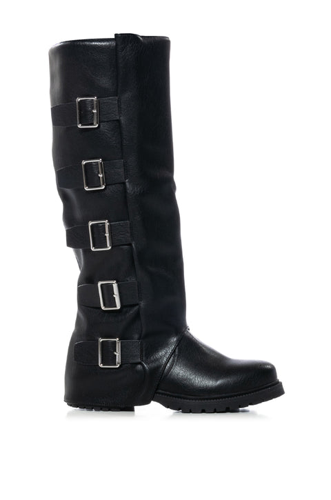 AZALEA WANG BAKEWELL BUCKLE BLACK BOOT – AKIRA