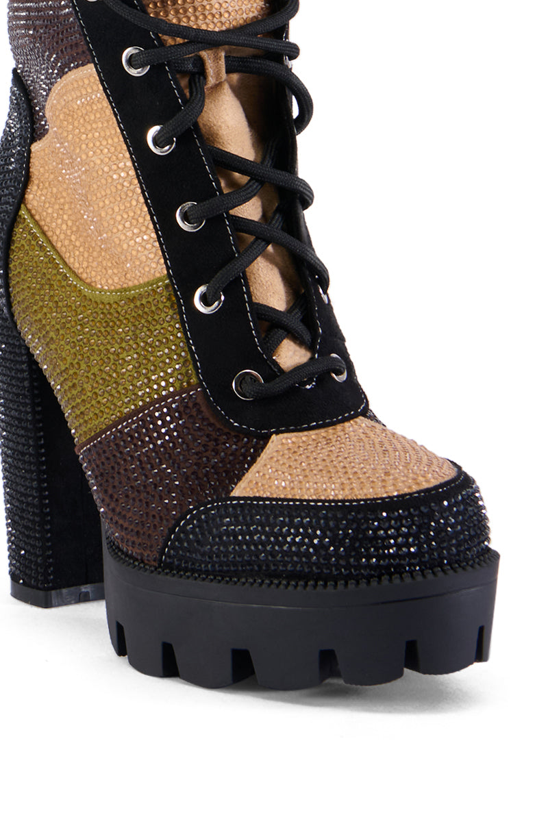 AZALEA WANG CLARET MULTI BOOTIE – AKIRA