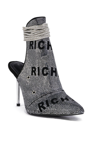 AZALEA WANG ELENYI BLACK RICH AF RHINESTONE PUMP – AKIRA