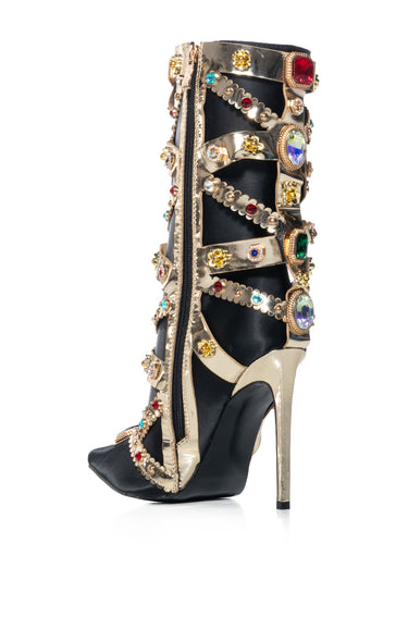 AZALEA WANG MARTINEZ EMBELLISHED BOOTIE IN BLACK – AKIRA