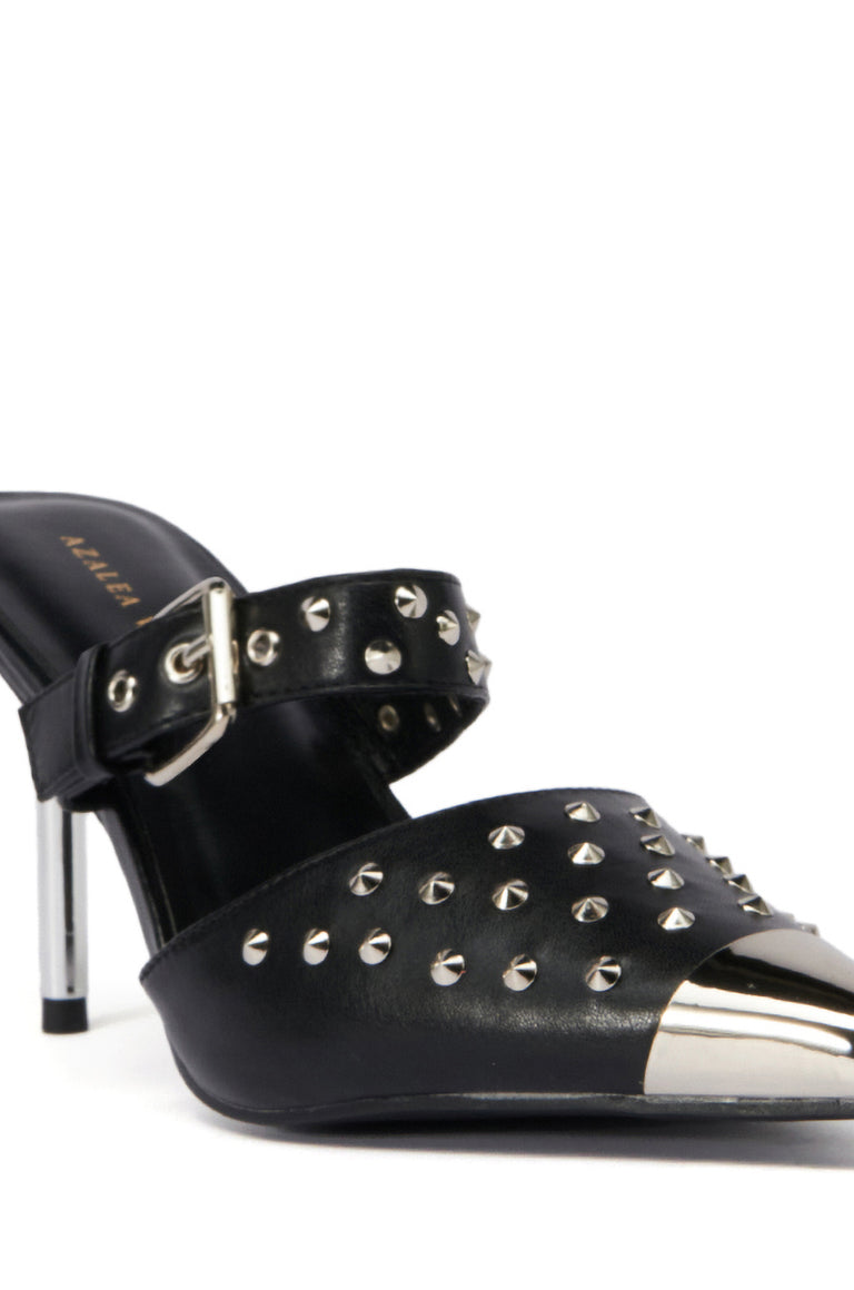 AZALEA WANG SMYTH BLACK STUDDED PUMP – AKIRA