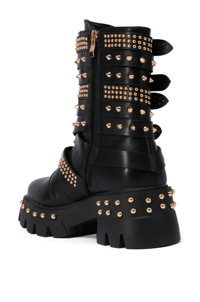 AZALEA WANG WINOLA BLACK BELTED BOOTIE – AKIRA