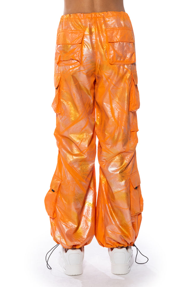 BRIGHT BRIGHT GILDED PARACHUTE PANTS – AKIRA