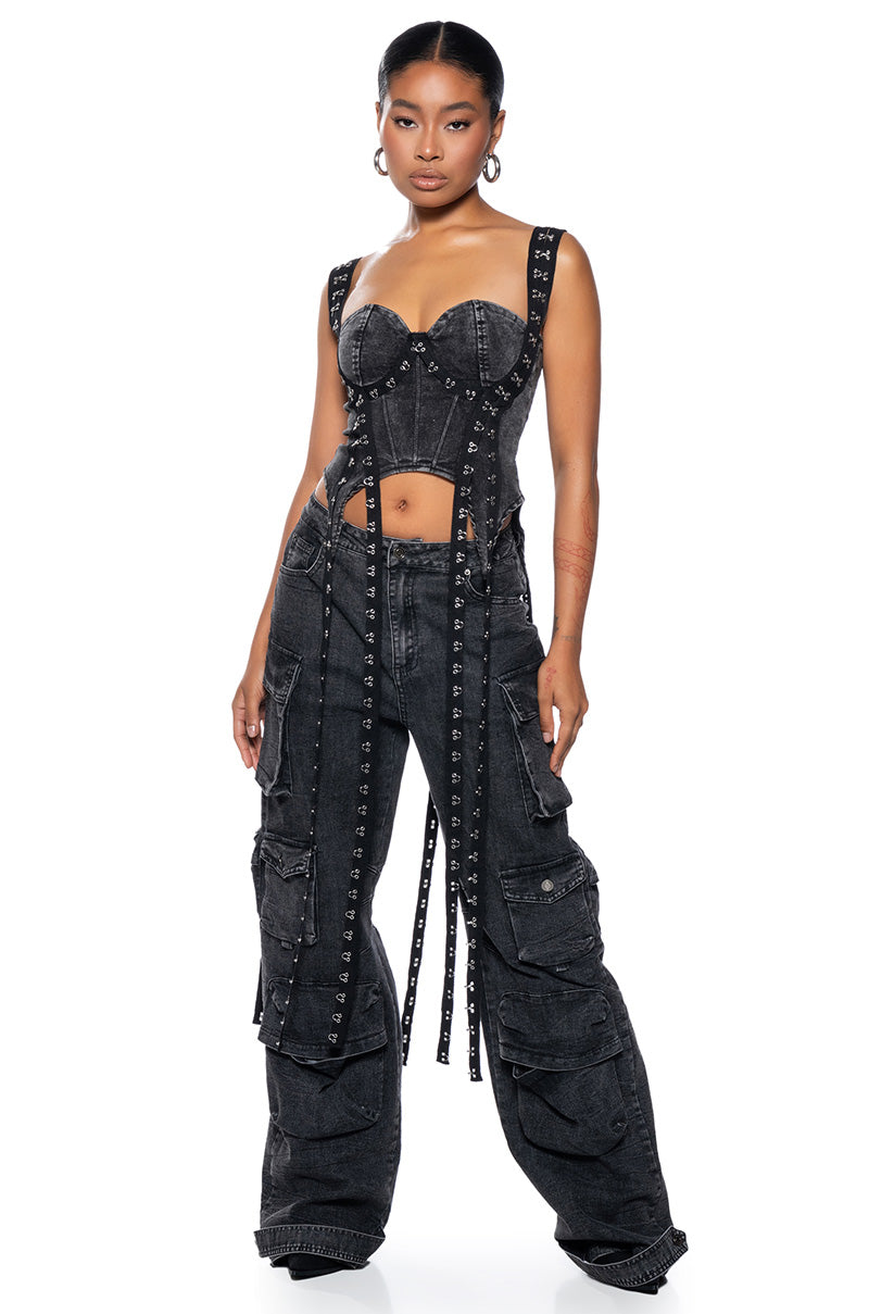 CHEMICAL ROMANCE DRAMATIC CORSET TOP – AKIRA