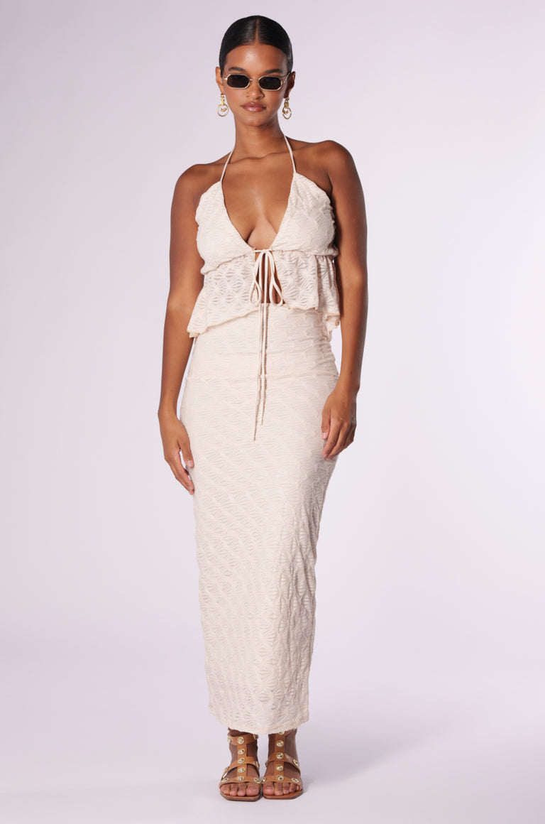 EASY TO BE LOVED TIE FRONT TOP – AKIRA