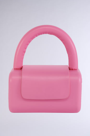 EVERLY HARDSHELL PINK FAUX LEATHER PURSE – AKIRA