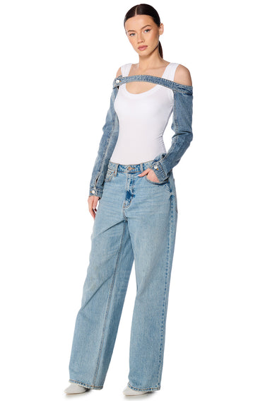 JUST THE SLEEVES DENIM BOLERO JACKET – AKIRA