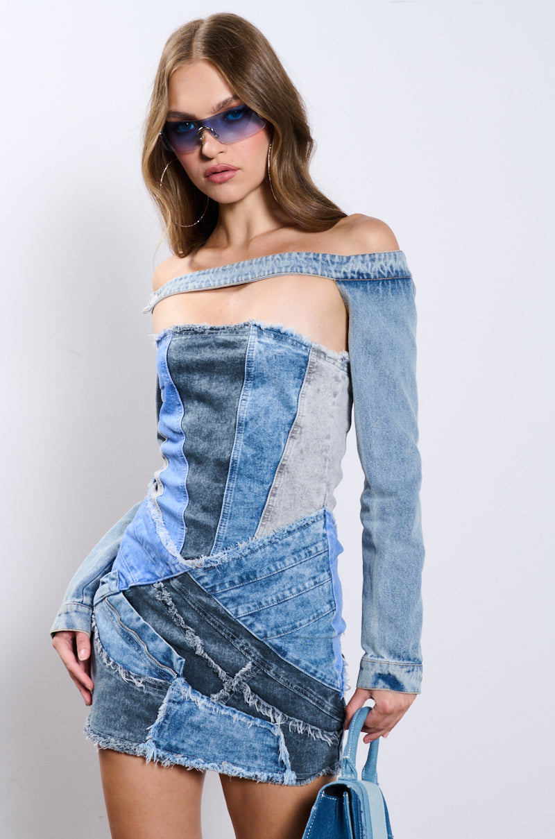 JUST THE SLEEVES DENIM BOLERO JACKET – AKIRA