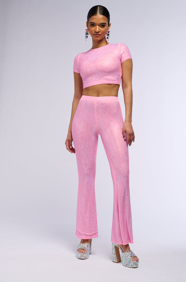 MAXIMUM SHIMMER RHINESTONE PANTS – AKIRA