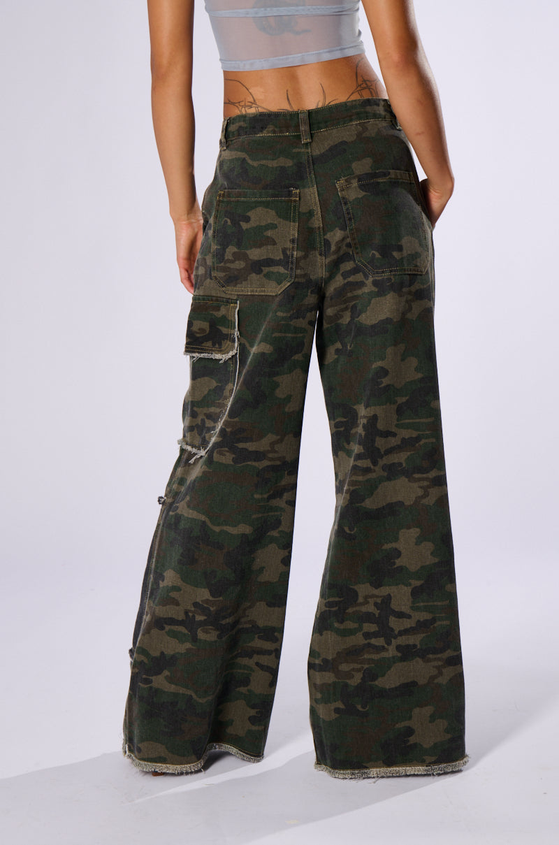 MORE TIME FOR FUN CAMO PANT – AKIRA
