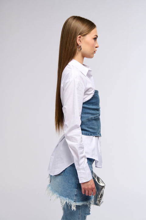 OUTSIDE ALL NIGHT BUTTON DOWN BLOUSE – AKIRA