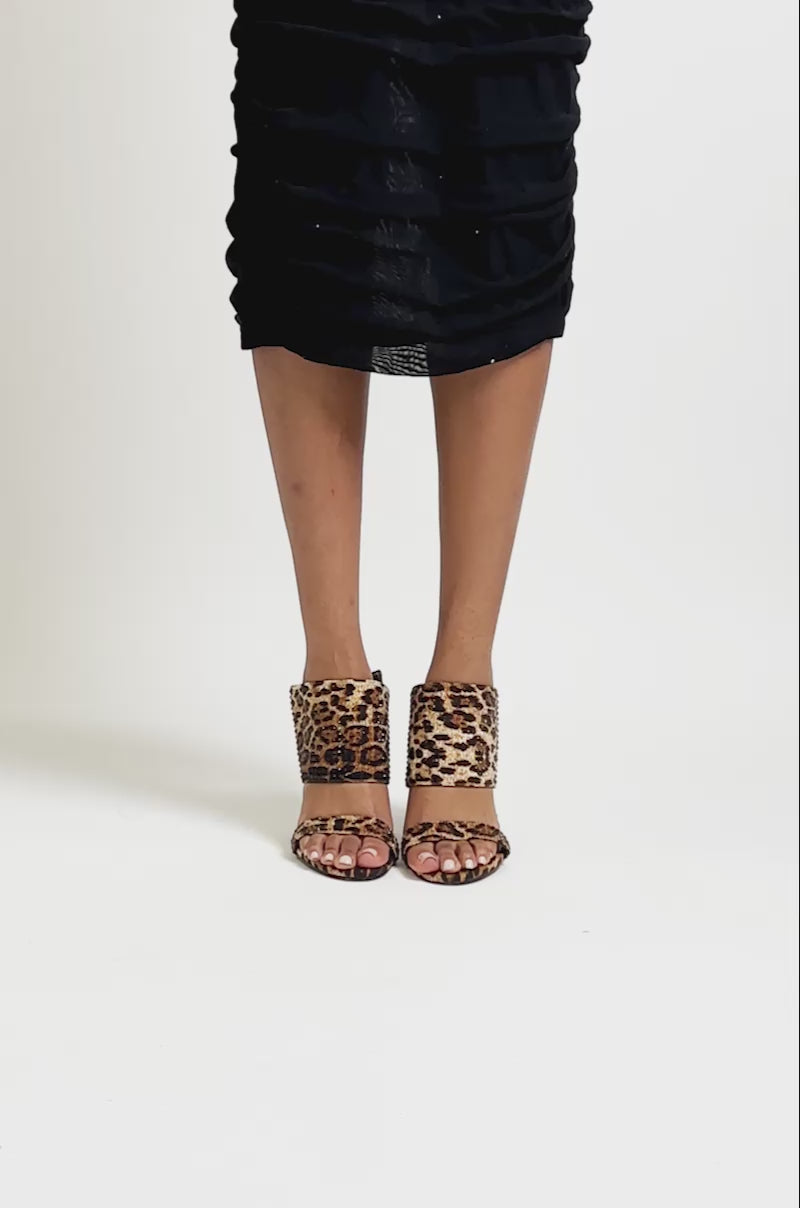 AZALEA WANG JANSEN LEOPARD RHINESTONE STILETTO SANDAL – AKIRA