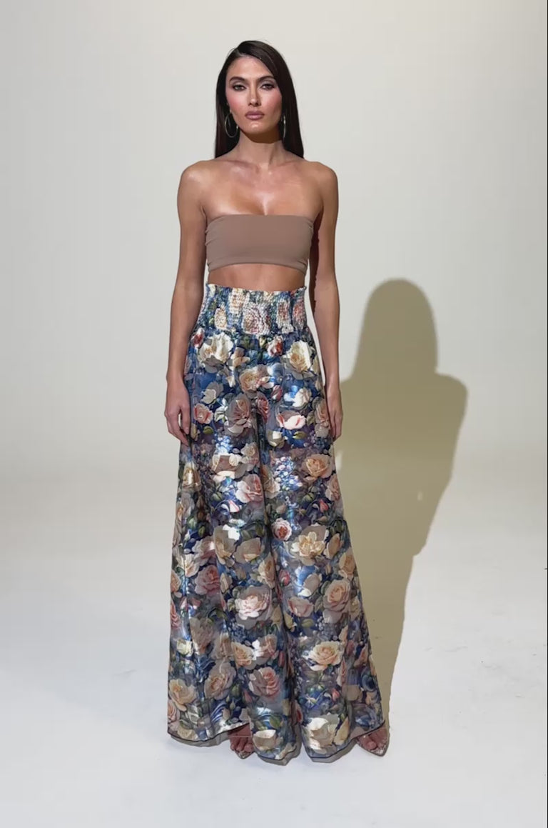 EXALTED FLORAL PALAZZO PANT – AKIRA