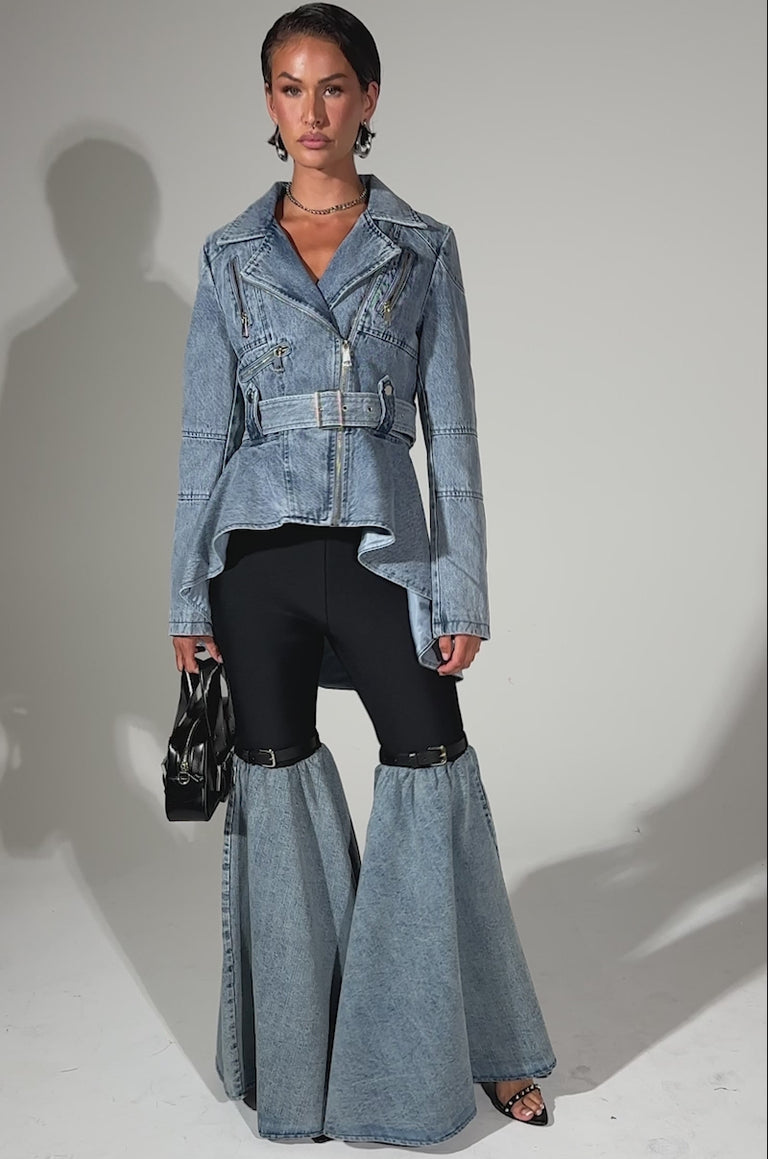 ASTRO HIGH LOW DENIM JACKET – AKIRA