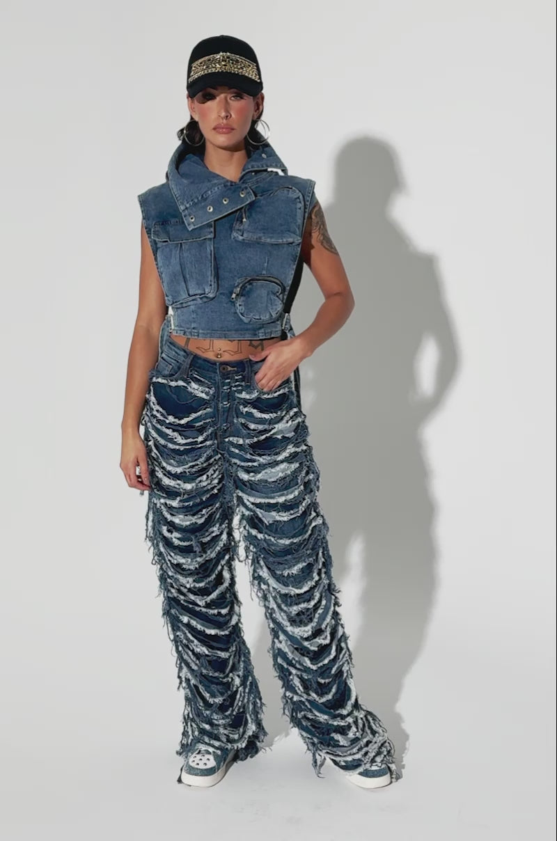 STOP AND STARE DISTRESSED DENIM PANT – AKIRA STOP AND STARE DISTRESSED DENIM PANT – AKIRA